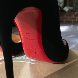 Christian Louboutin | Shoes | Christian Louboutin So Kate Suede Red ...